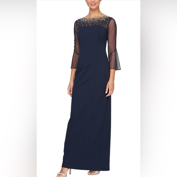 Alex Evenings | Dresses | Alex Evenings Womens Long Shift Dress ...